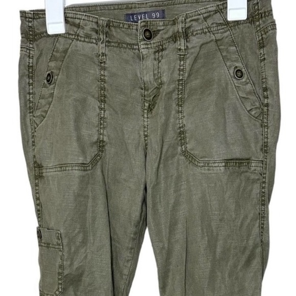 Level 99 | Pants & Jumpsuits | Level 99 Army Green Cargo Pants Size 26 ...